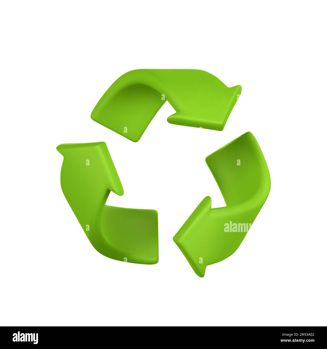 Green 3d icon arrows recycle eco symbol. Earth Day, Environment day, Ecology concept. Vector ...