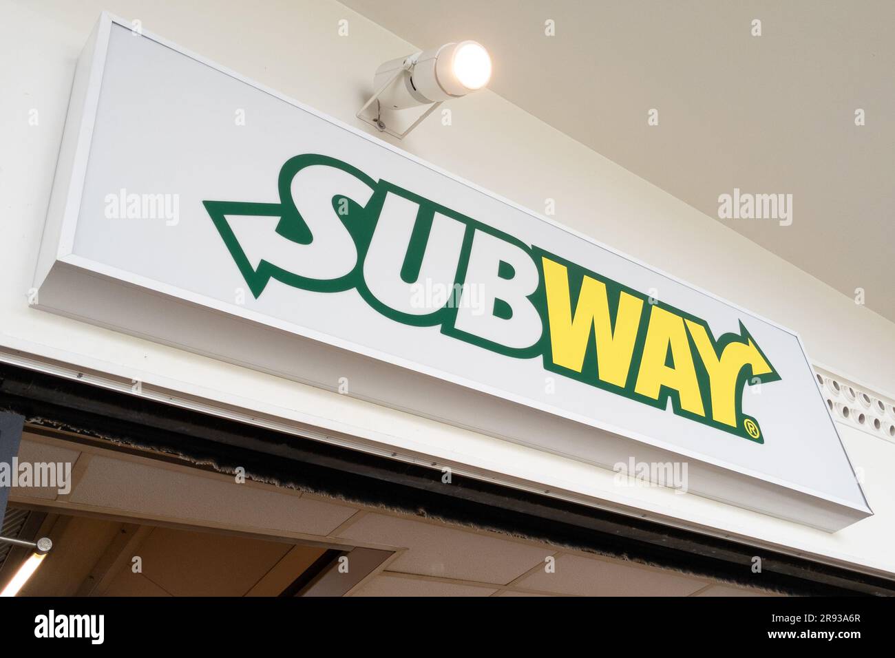 annecy , France - 06 16 2023 : Subway us logo brand and text sign store ...