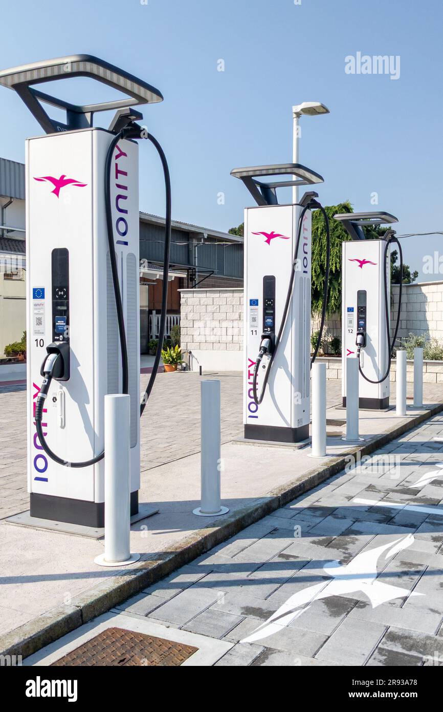 lyon, France - 06 16 2023 : Ionity logo brand and text sign point High ...