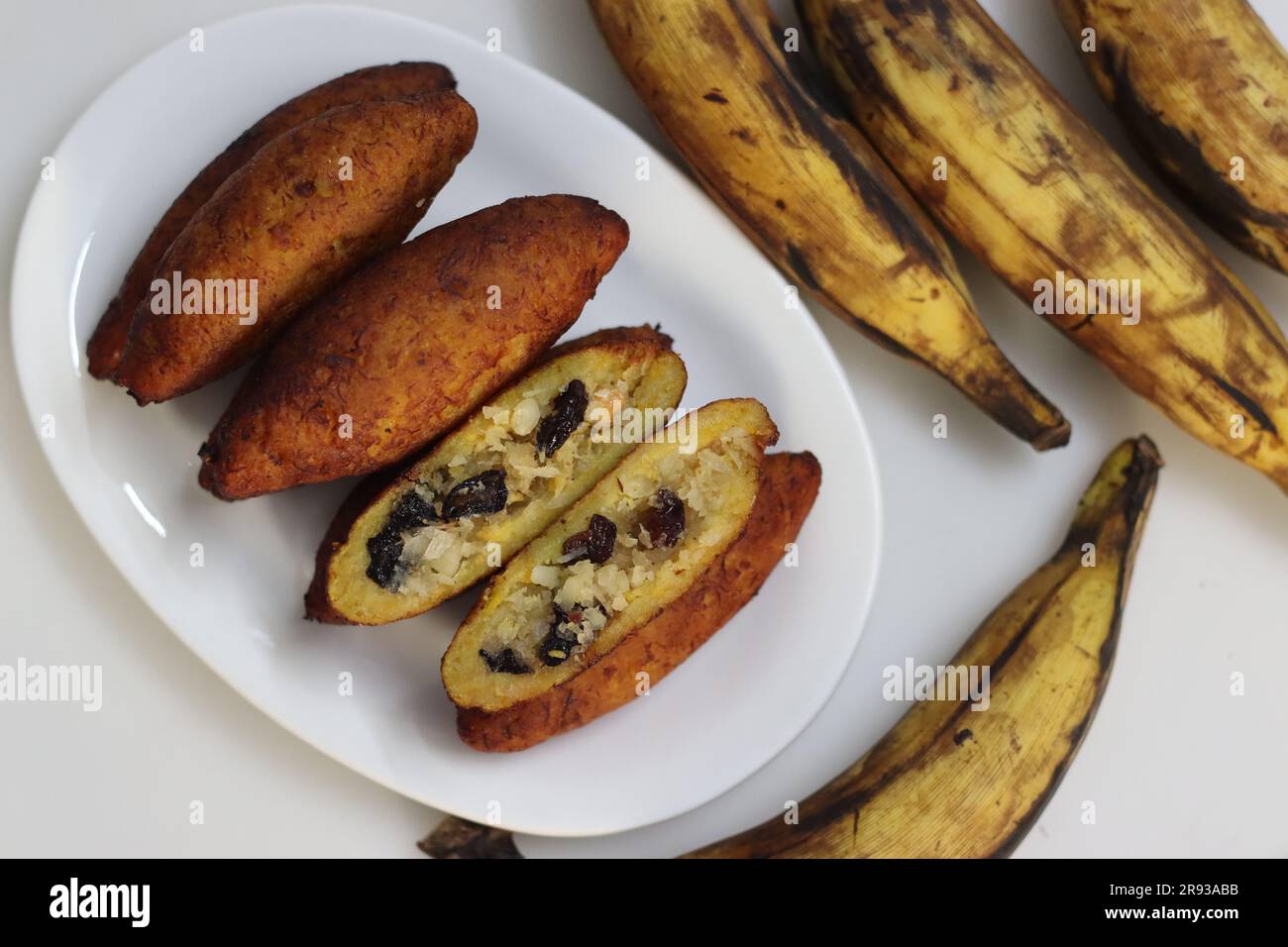 Unnakai. Stuffed plantain fritters from malabar, Kerala. Steamed and ...