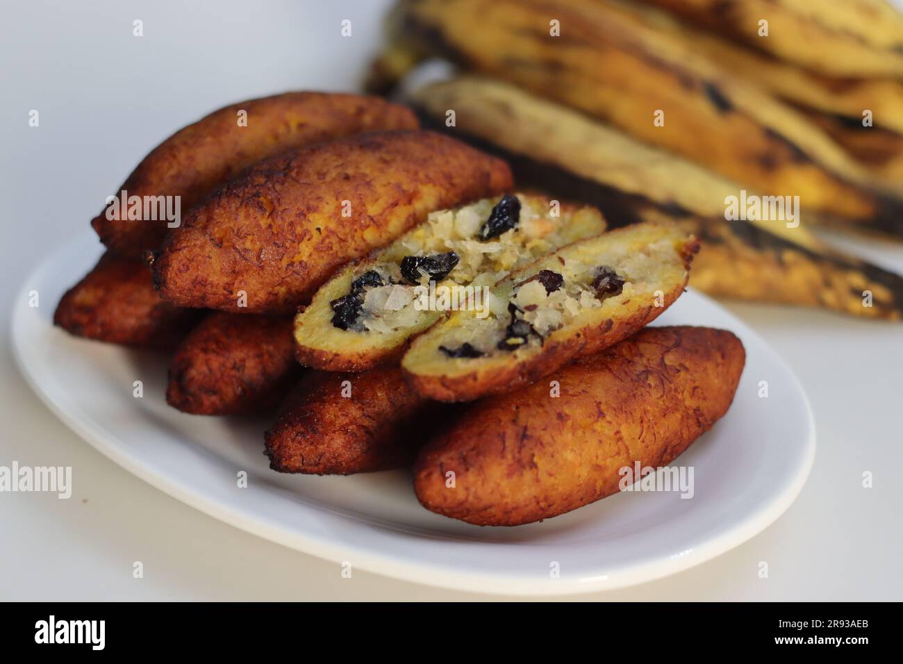 Unnakai. Stuffed plantain fritters from malabar, Kerala. Steamed and ...