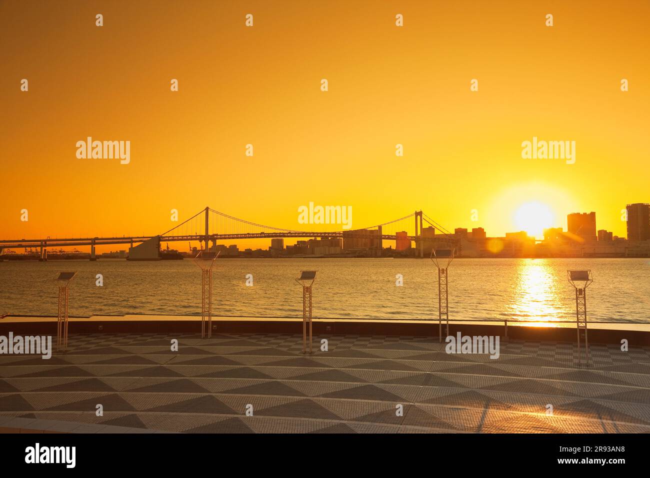Sunset view of the Rainbow Bridge Stock Photo - Alamy