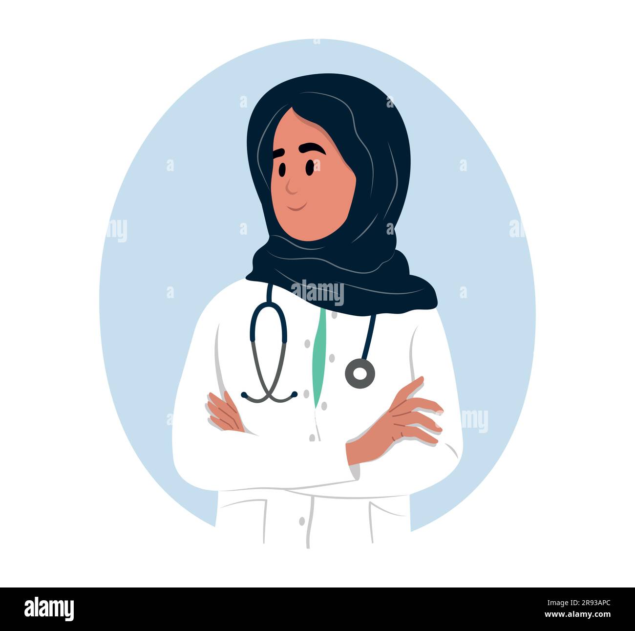 Muslim female doctor Stock Vector Images - Alamy