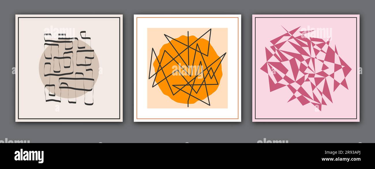 Artistic composition for interior design, prints, postcards, posters ...