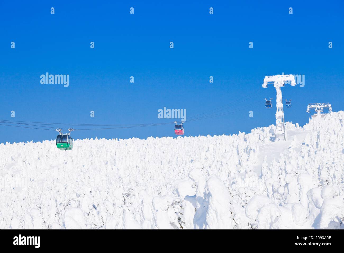 Zao Ropeway and Juhyo Stock Photo - Alamy
