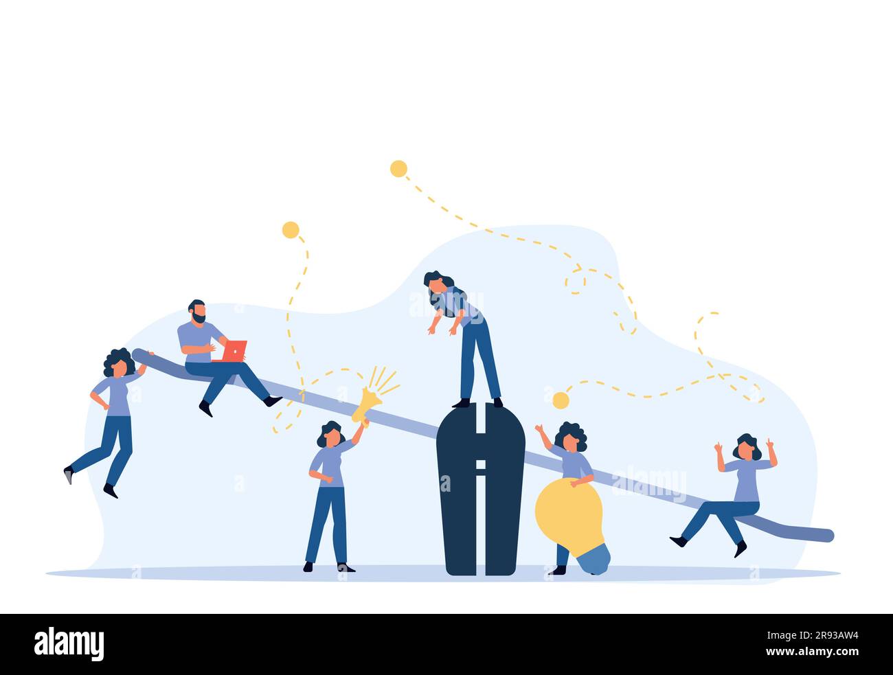 Comparison employee business people vector illustration. Advocate ...