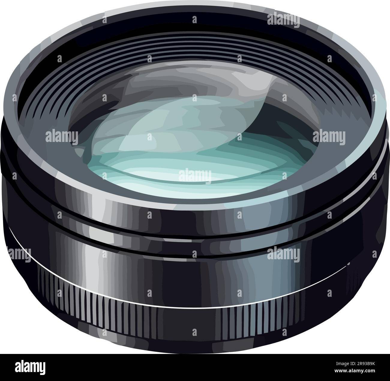 Zoom lens captures close-up image of eye Stock Vector Image & Art - Alamy