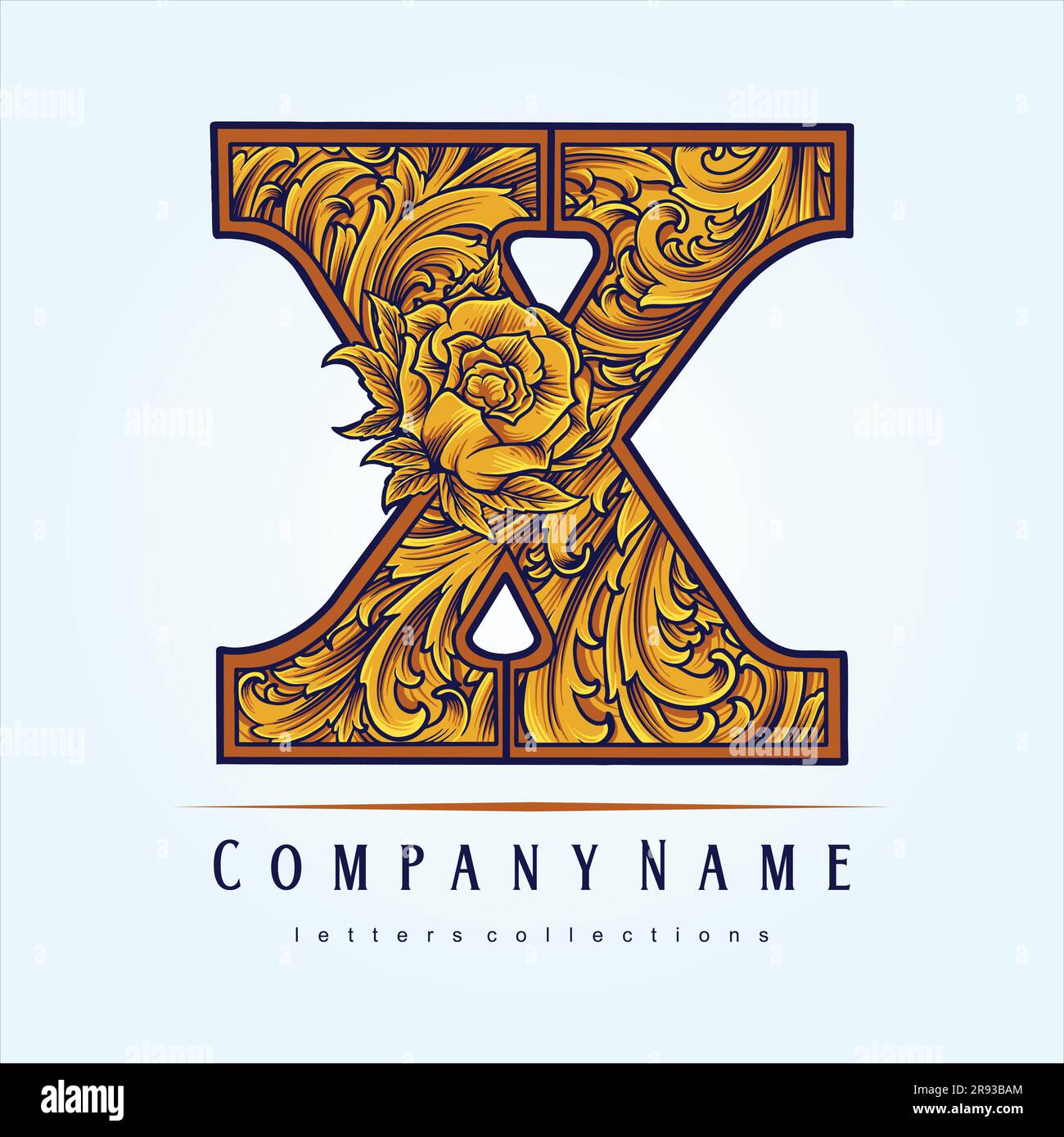 Letterxmonogram Stock Vector Images - Alamy