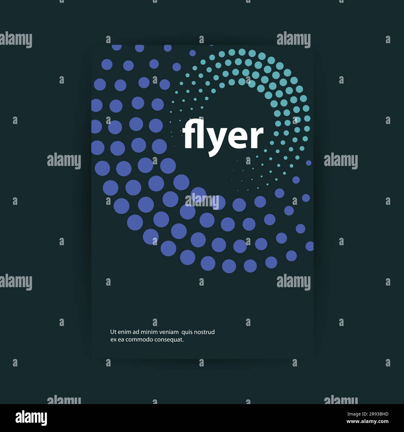 Blue Dark Spotted Flyer or Cover Design Stock Vector Image & Art - Alamy