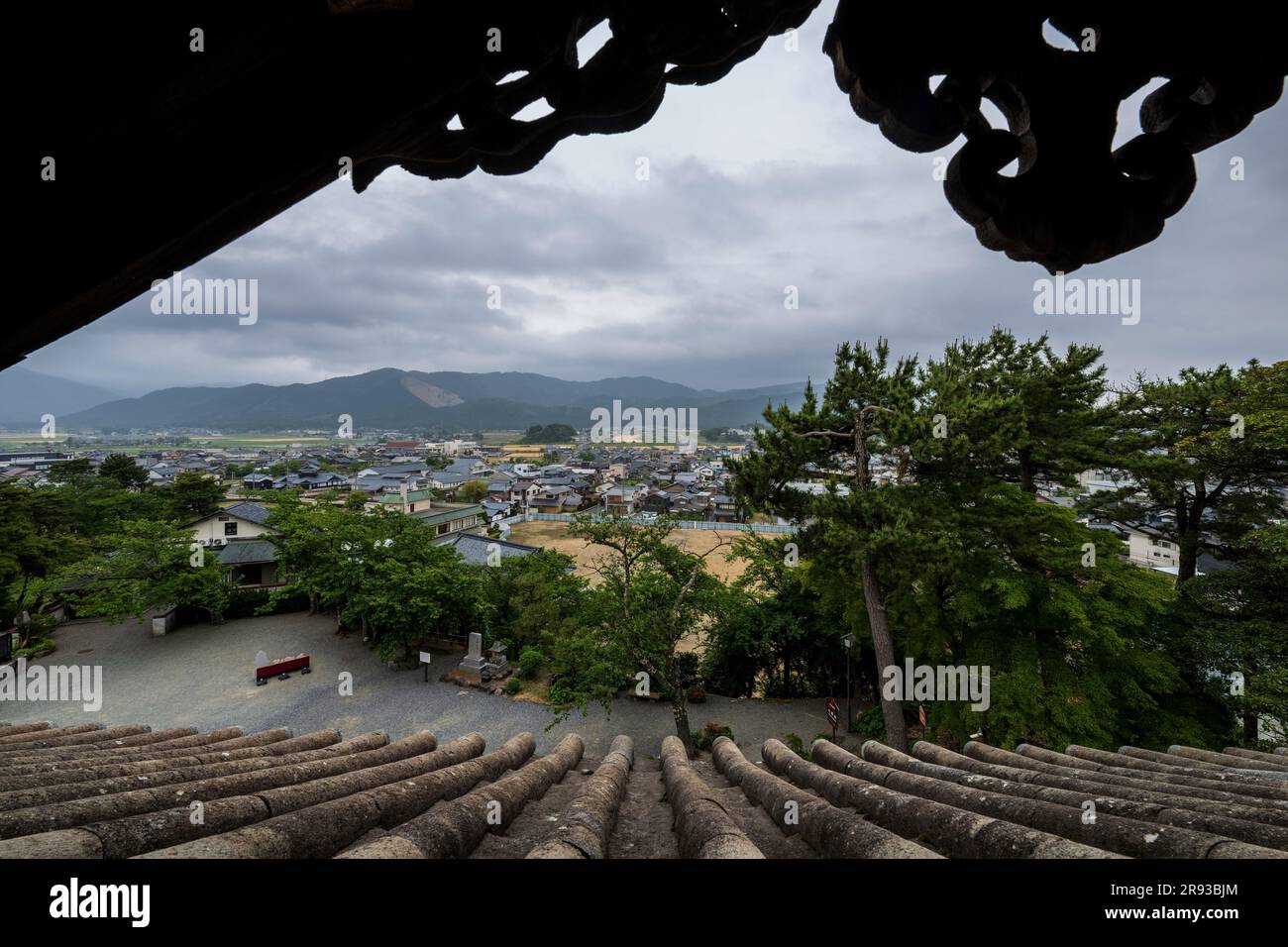 View from Maruoka Castle in Fukui, Japan Stock Photo - Alamy