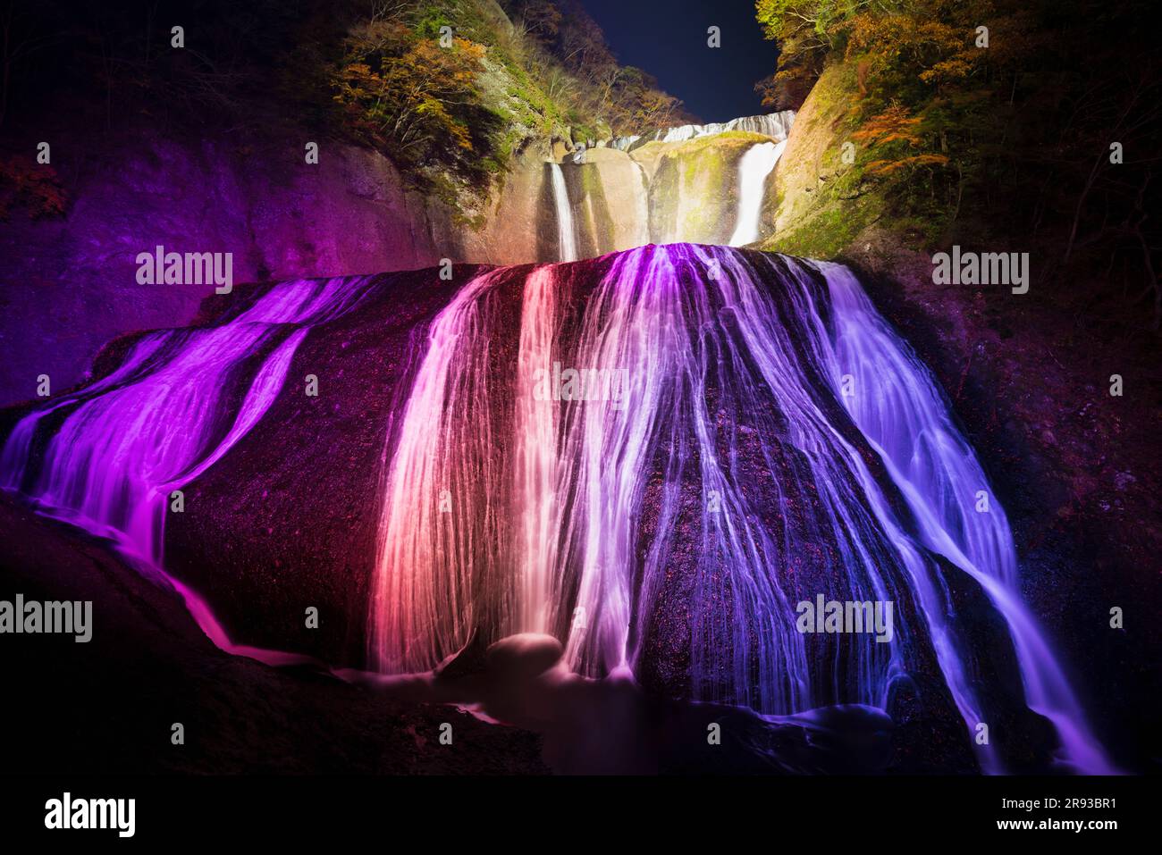Illuminated Fukuroda Falls Stock Photo - Alamy