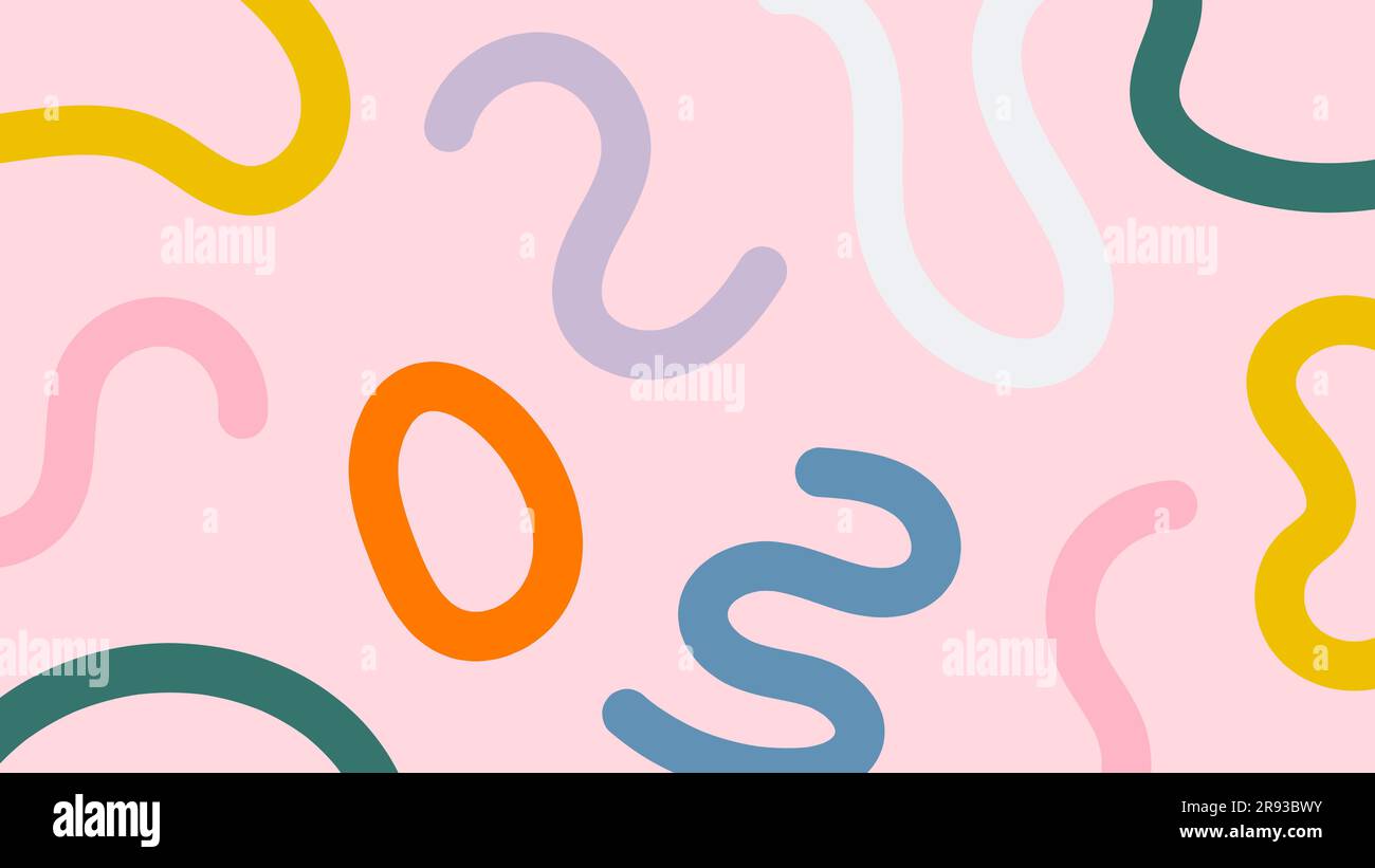 Fun colorful abstract background in doodle style. Simple childish ... Fun colorful abstract background in doodle style. Simple childish ...