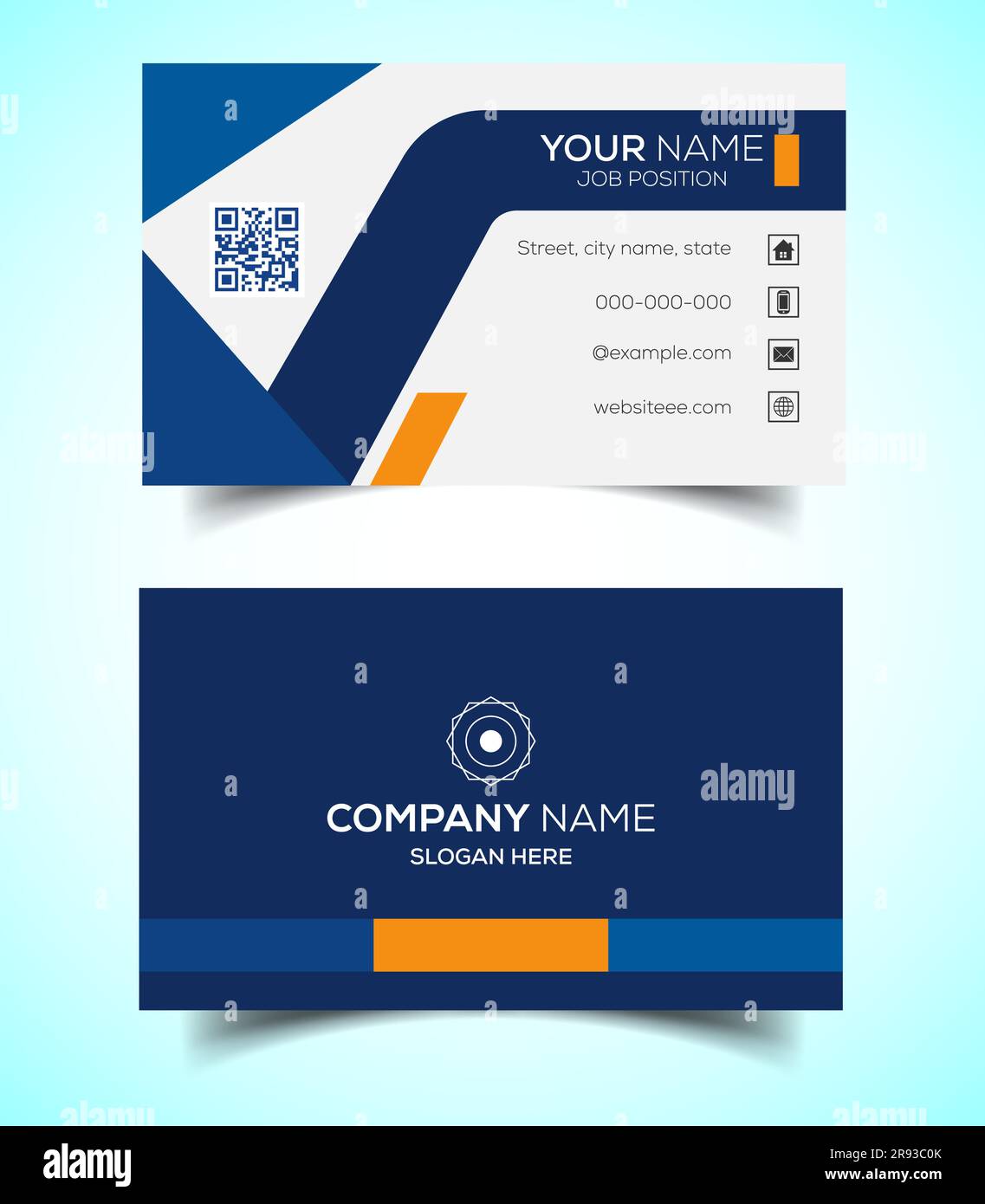 Creative and modern corporate business card template Stock Vector Image ...