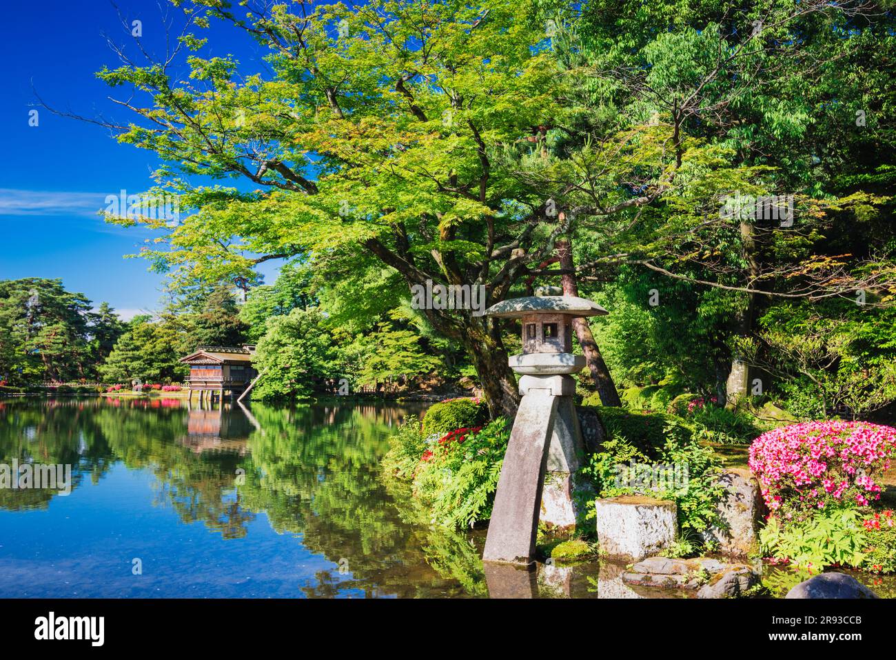 Satsuki and Kenrokuen Garden Stock Photo - Alamy