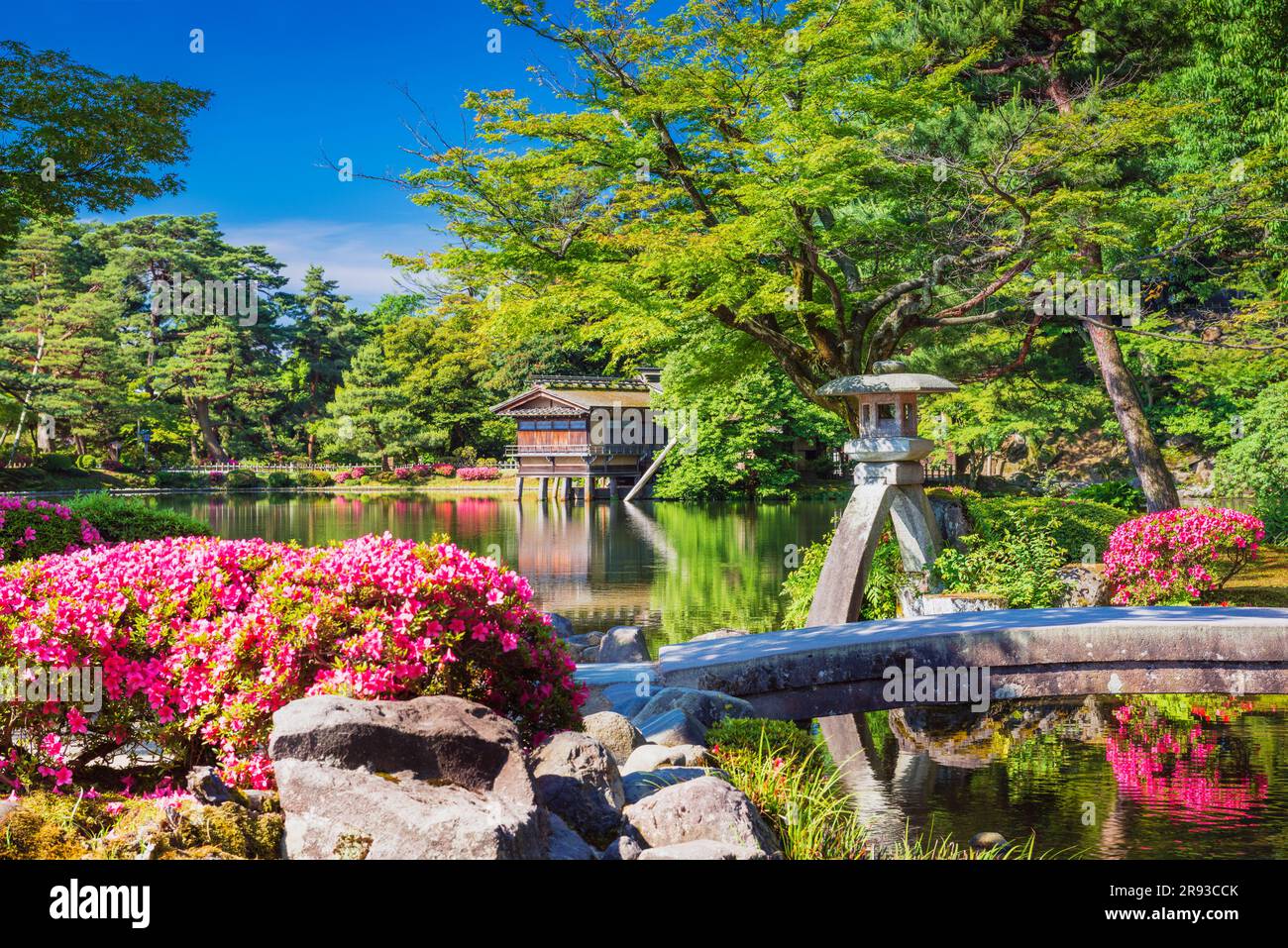 Satsuki and Kenrokuen Garden Stock Photo - Alamy
