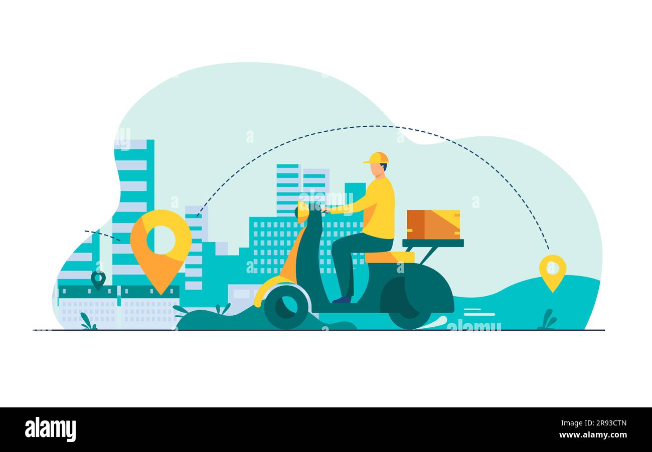 Courier building Cut Out Stock Images & Pictures - Alamy