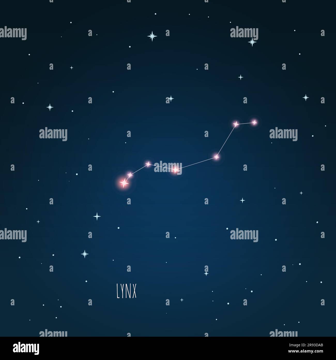 Constellation lynx scheme in starry sky Space Stock Vector Image & Art ...