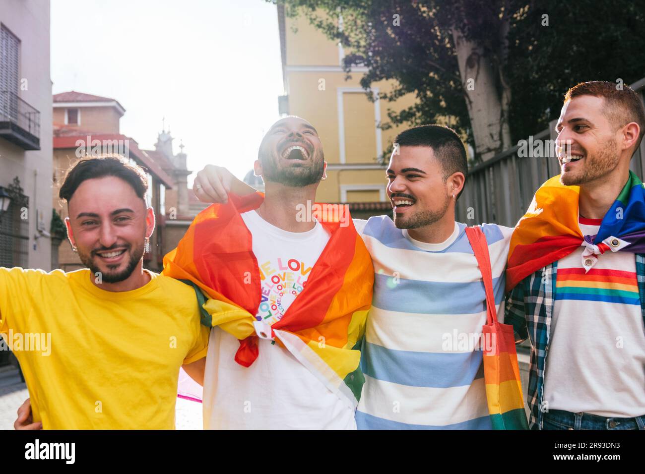 Gay pride, men embrace hi-res stock photography and images - Alamy