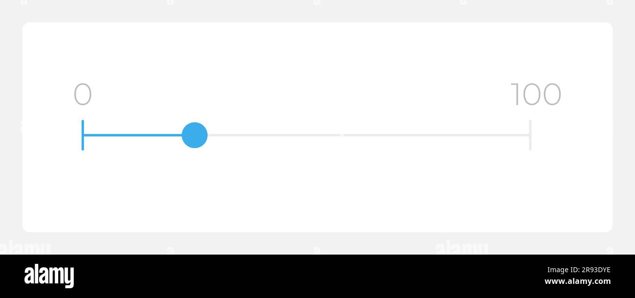 Slider with indicators UI element template. Editable isolated vector ...