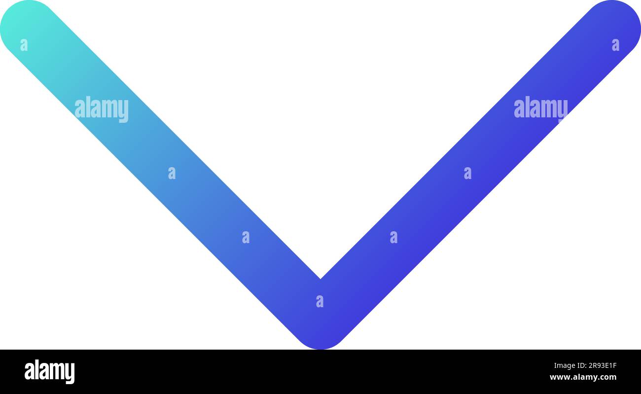 Scroll down pixel perfect gradient linear ui icon Stock Vector Image & Art - Alamy