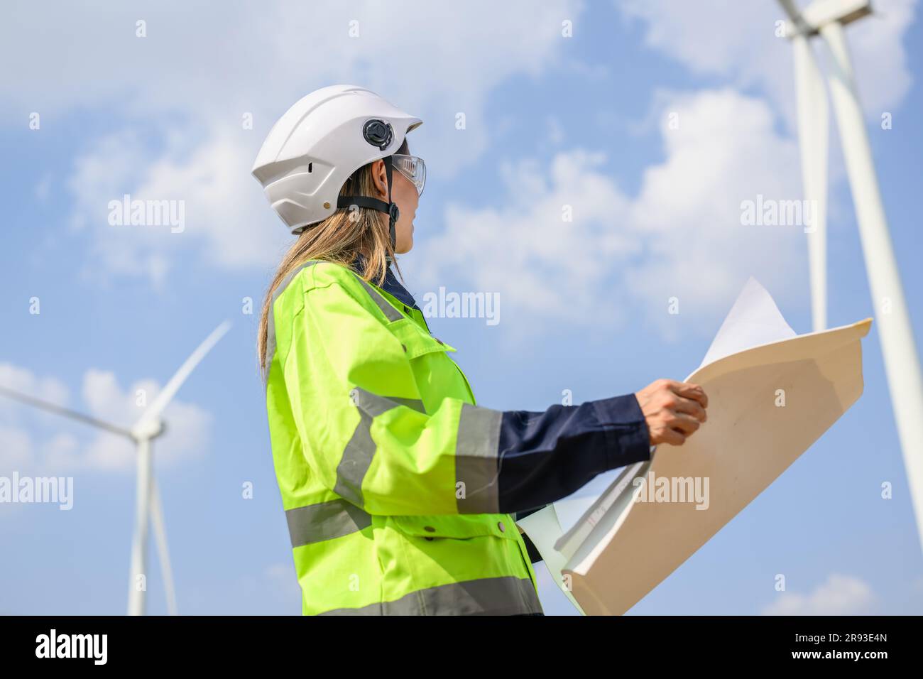 Engineer working with confident. Worker outdoor working. Mega project ...