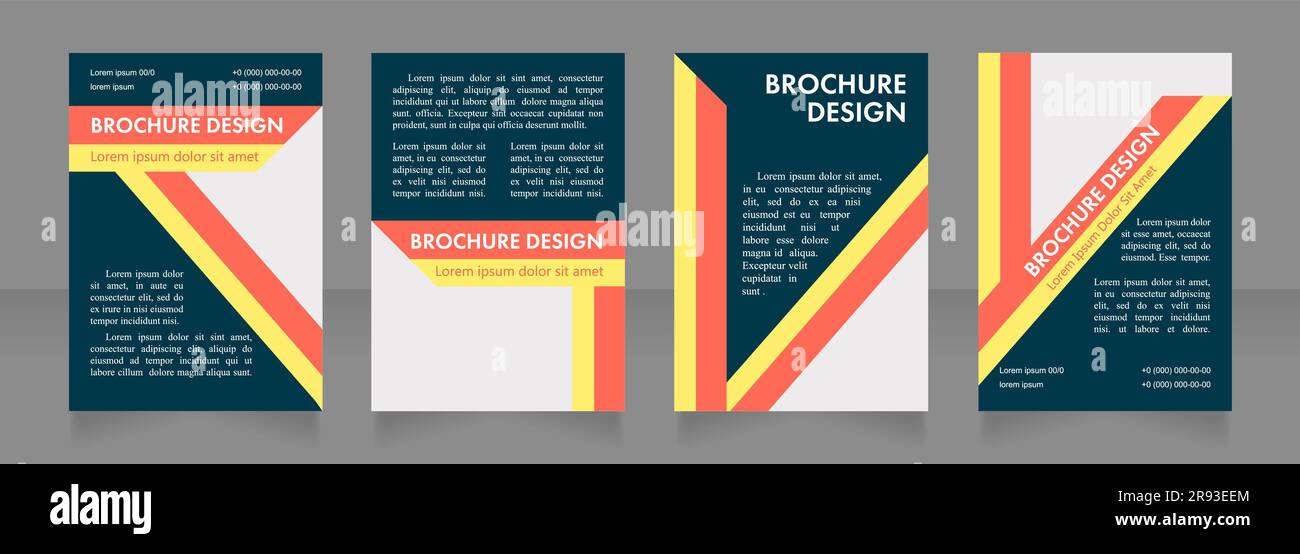 Community event advertising blank brochure layout design Stock Vector ...