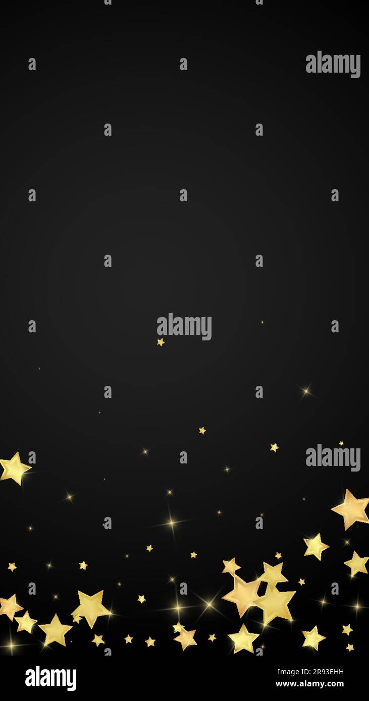 Magic stars vector overlay. Gold stars scattered around randomly ...