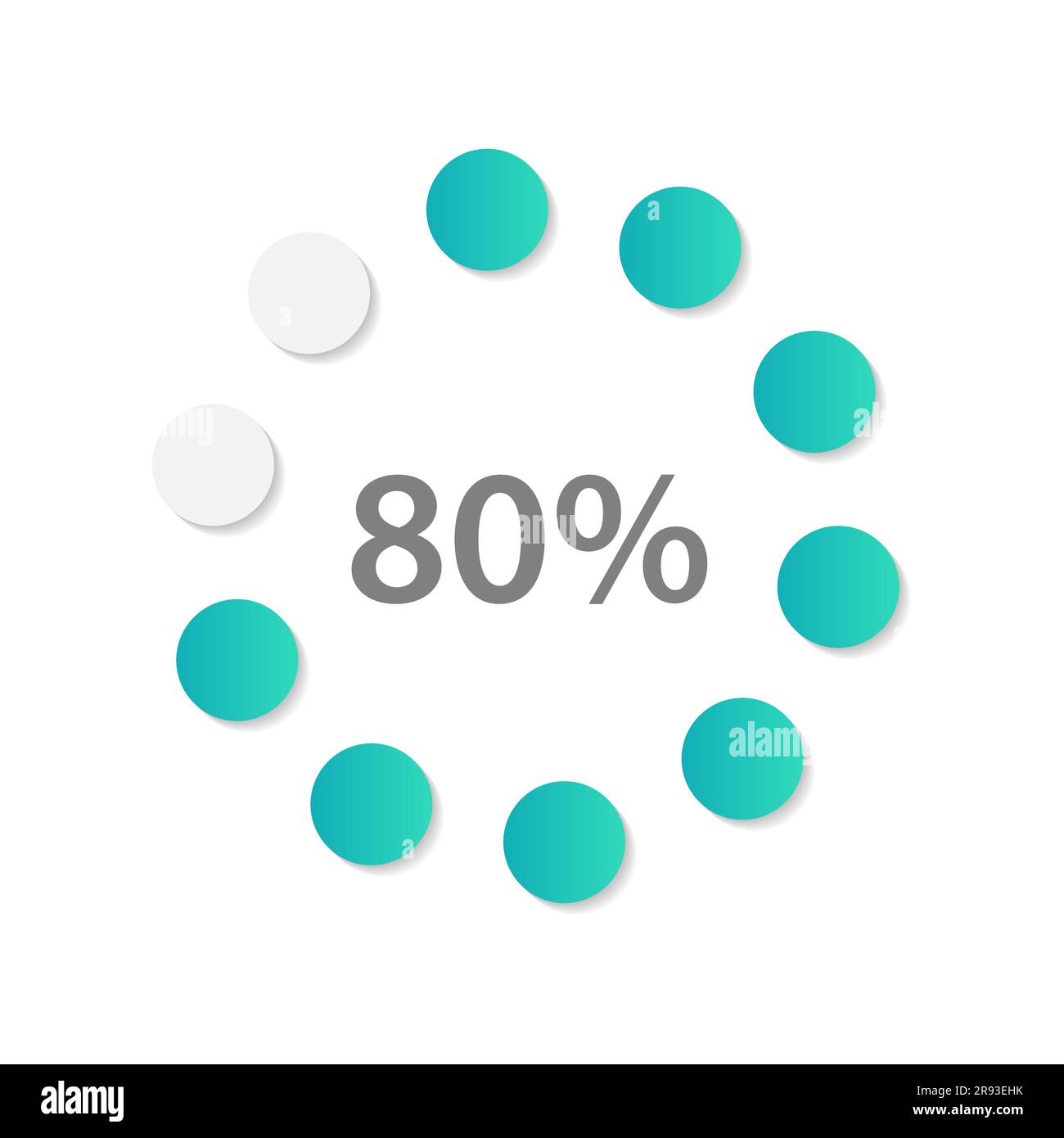 Circle gradient dot infographic chart design template Stock Vector Image & Art - Alamy