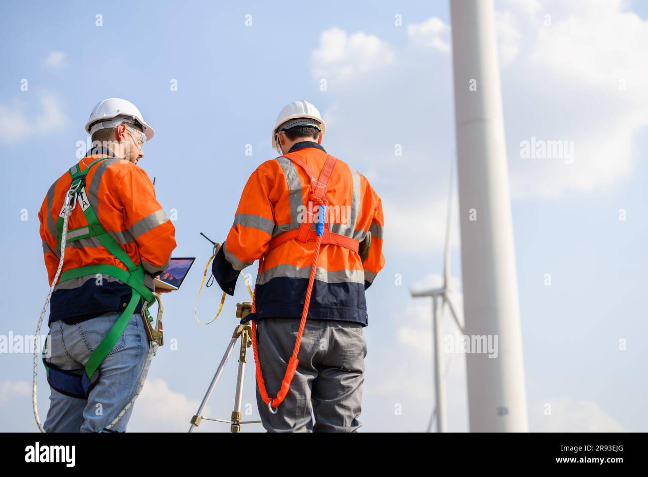 Engineer working with confident. Worker outdoor working. Mega project ...