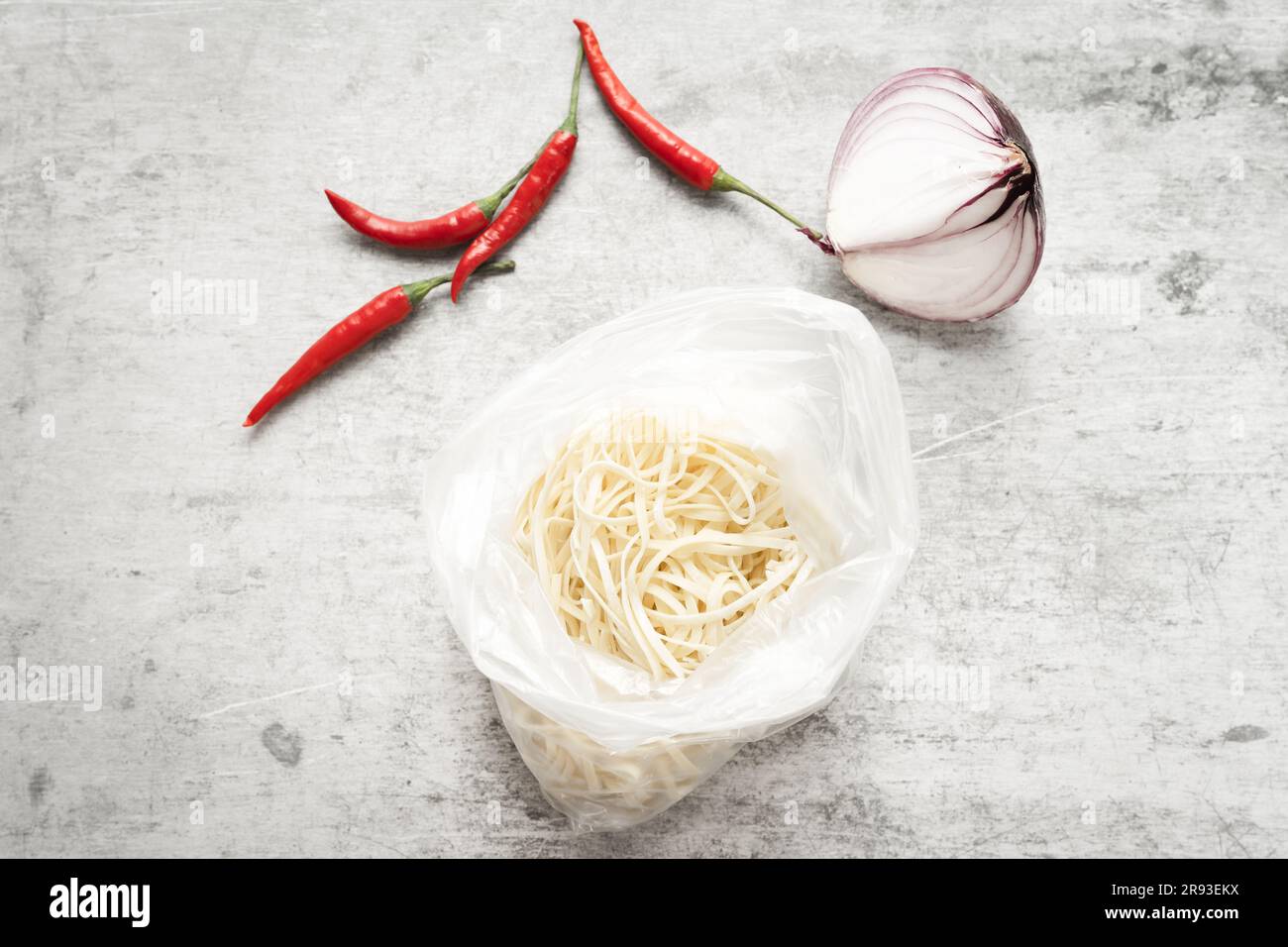 Noodles table hi-res stock photography and images - Alamy