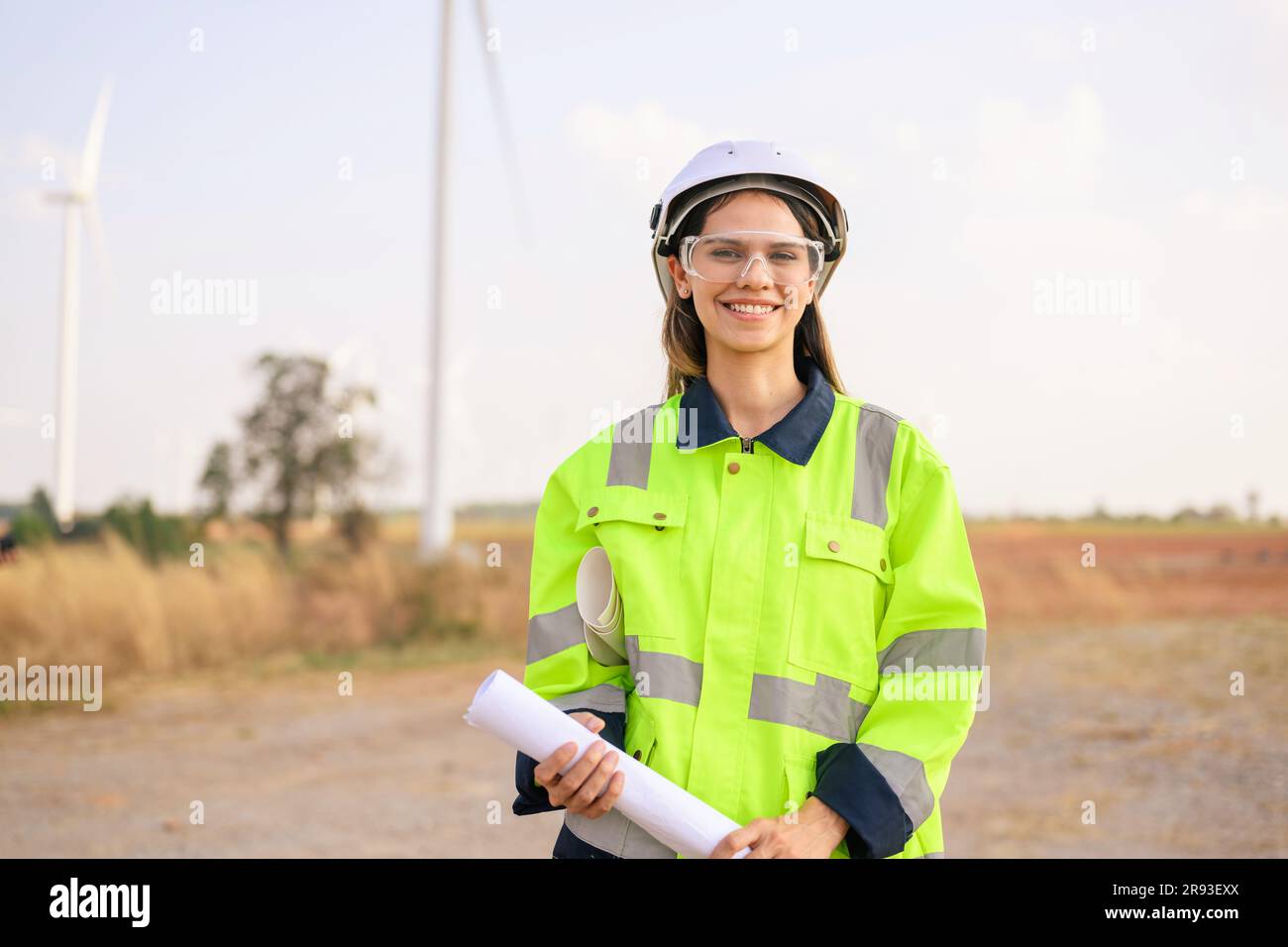 Engineer working with confident. Worker outdoor working. Mega project ...