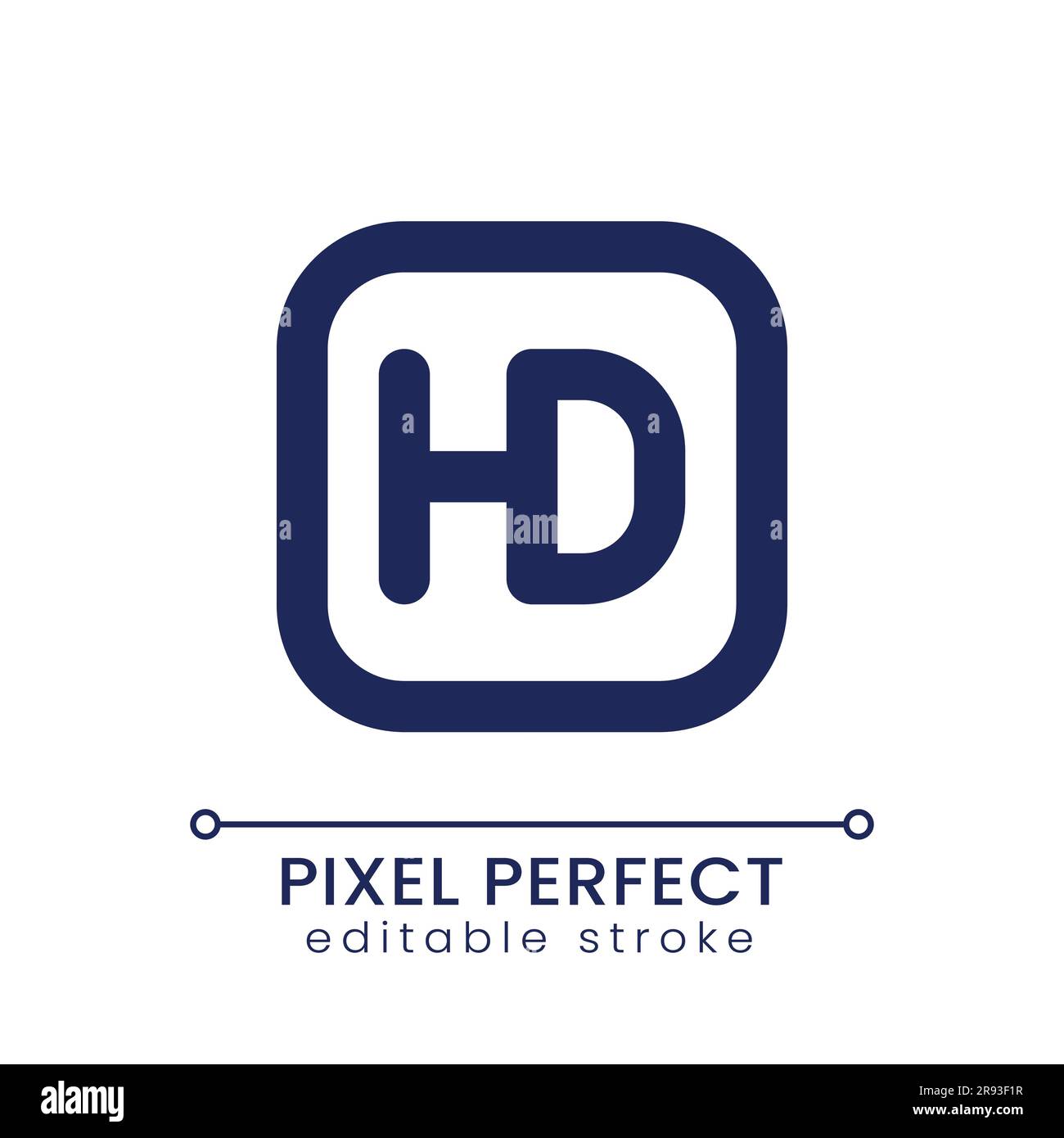 HD format pixel perfect linear ui icon Stock Vector Image & Art - Alamy