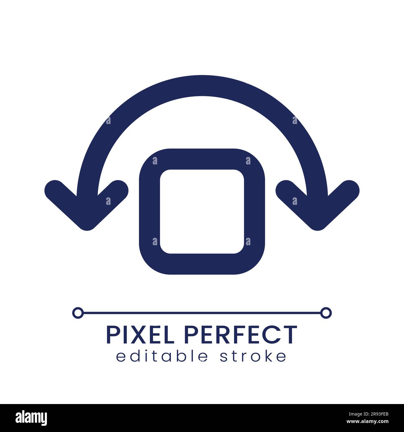 Wobble animation pixel perfect linear ui icon Stock Vector Image & Art - Alamy