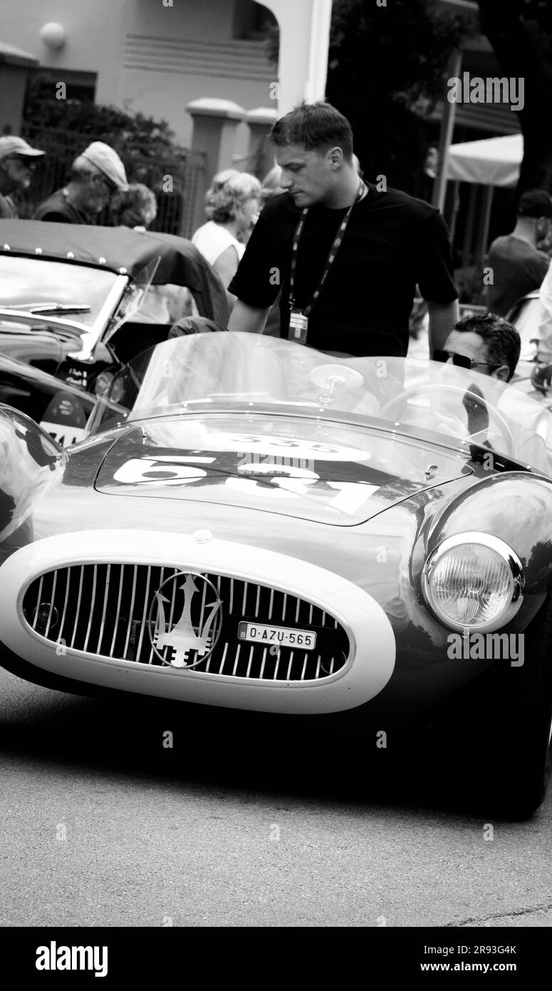 Pesaro , ITALY - jun 14 - 2023 : MASERATI A6 GCS 53 FANTUZZI 1955 on an ...