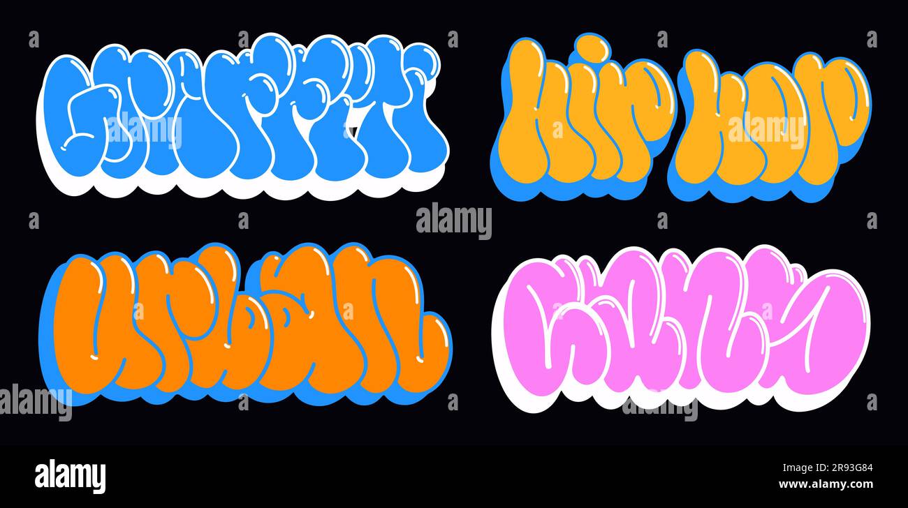 Throw Up Graffiti Alphabet