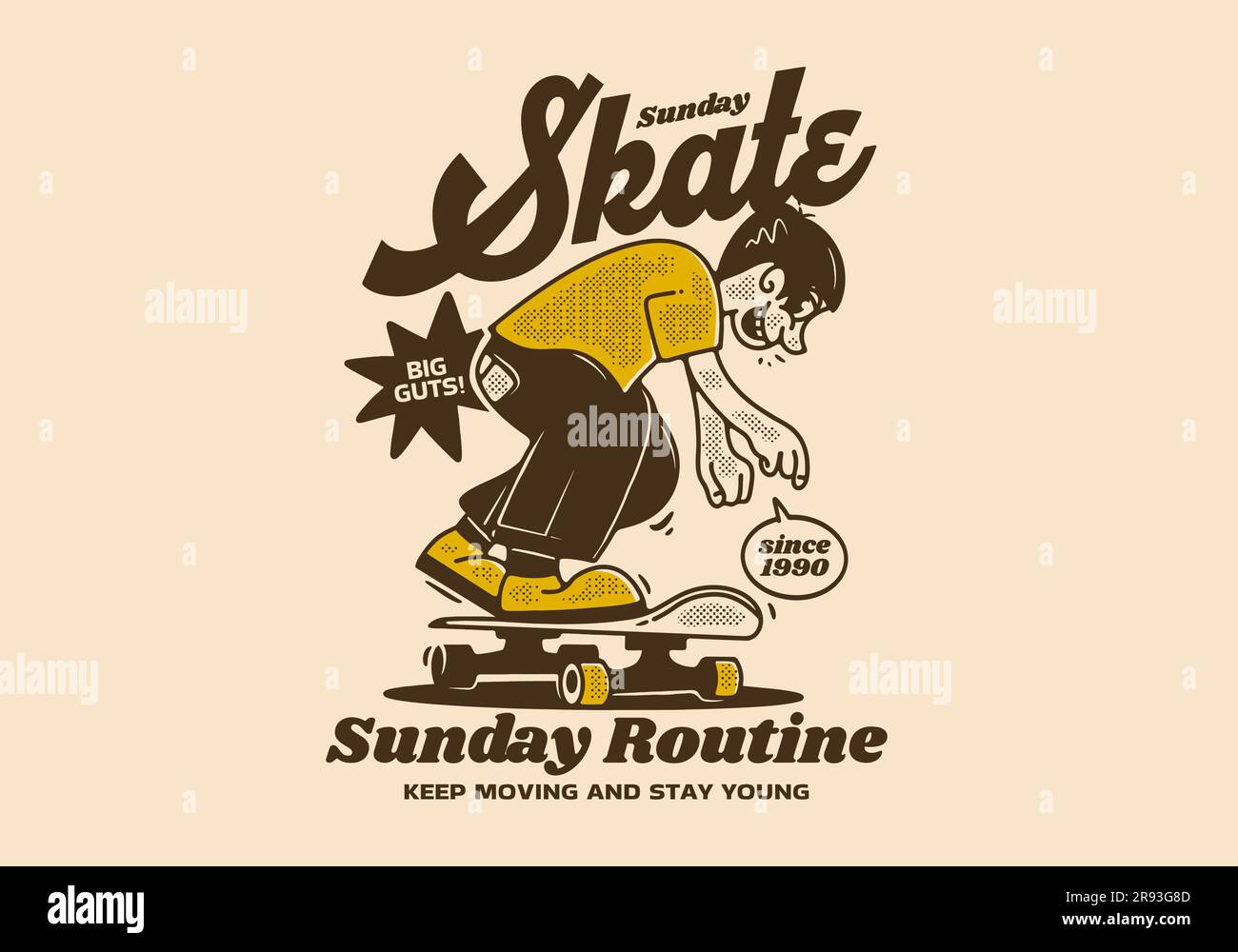 Sunday routine Stock Vector Images - Alamy