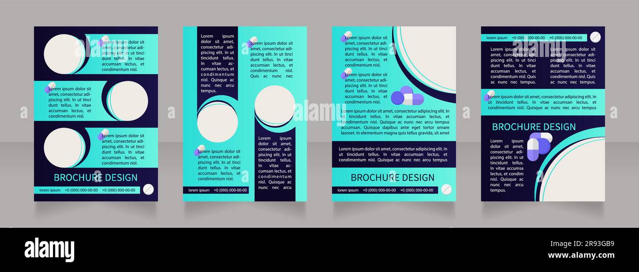 Digestive health and wellness blank brochure layout design Stock Vector ...