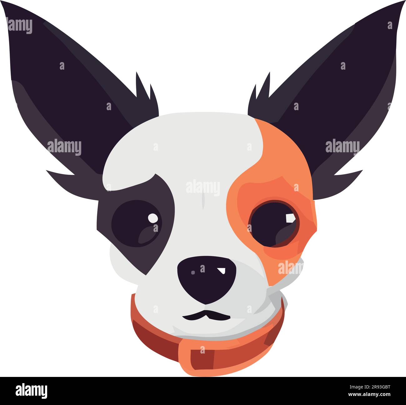 Cute puppy face design over white Stock Vector Image & Art - Alamy