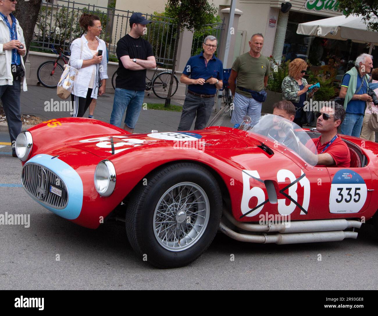 Pesaro , ITALY - jun 14 - 2023 : MASERATI A6 GCS 53 FANTUZZI 1955 on an ...