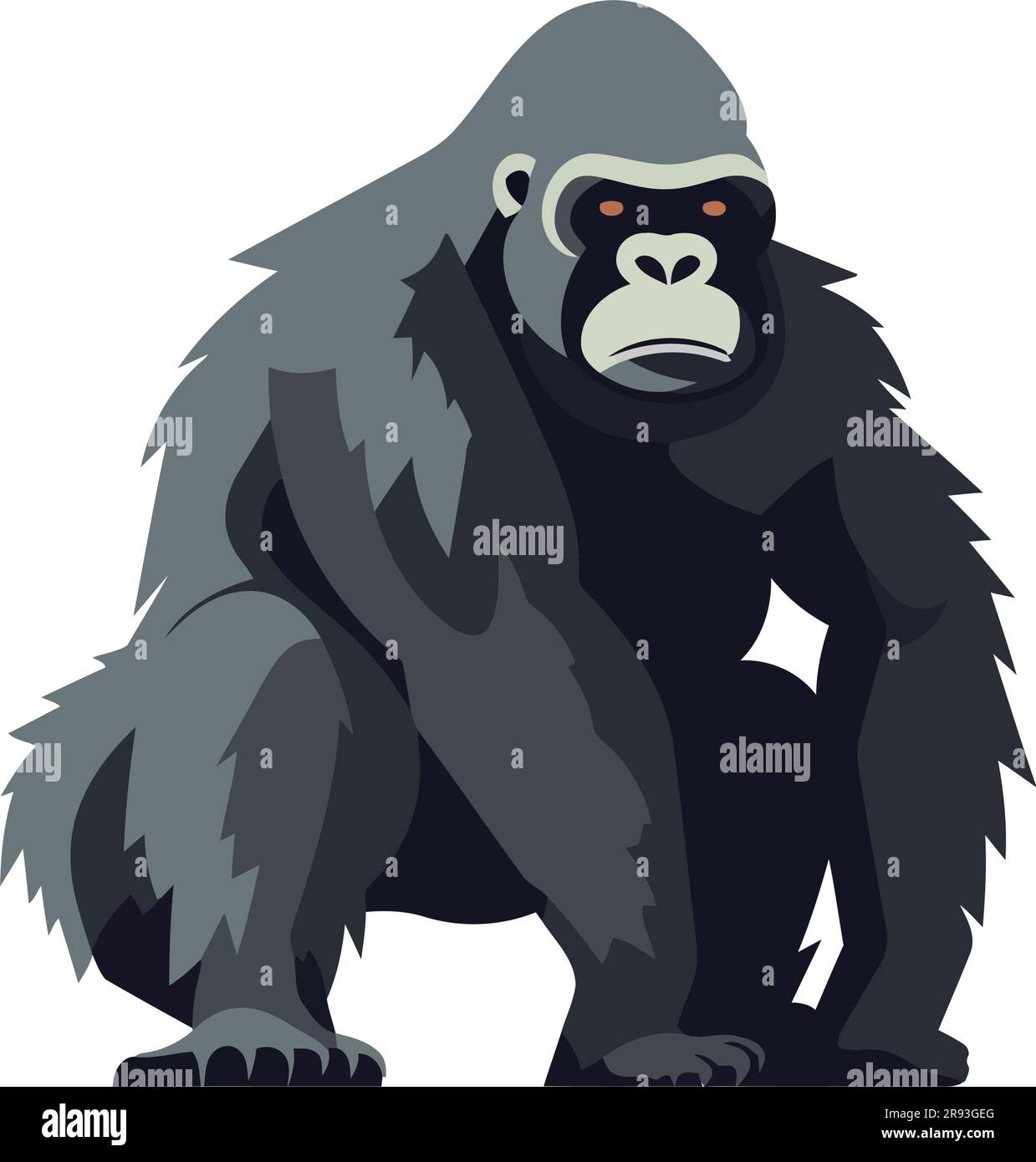 big gorilla design over white Stock Vector Image & Art - Alamy