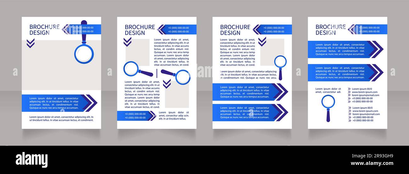 Searching for leading program developer blank brochure layout design ...