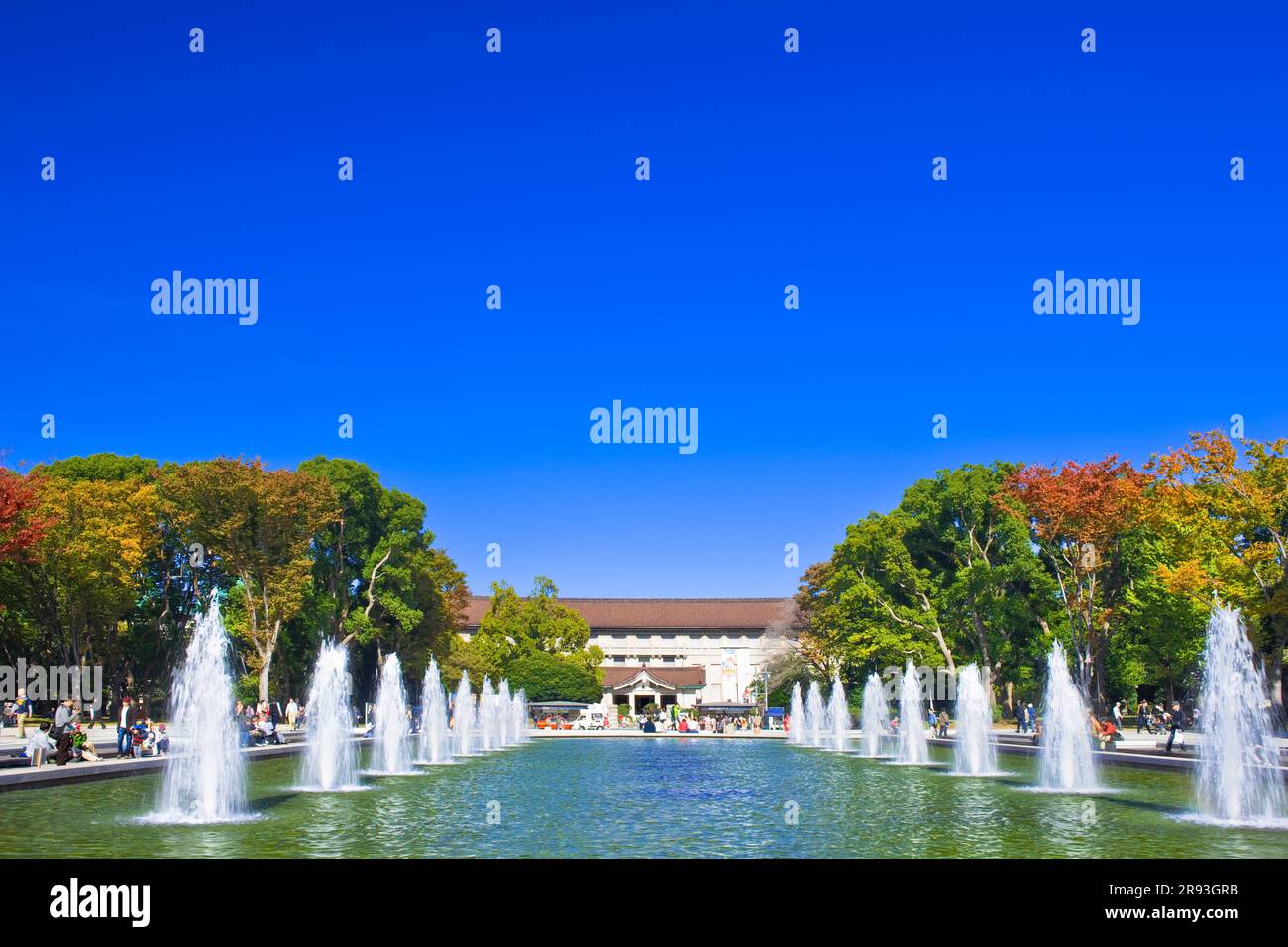 Fountain in Ueno Park and Tokyo National Museum Stock Photo - Alamy