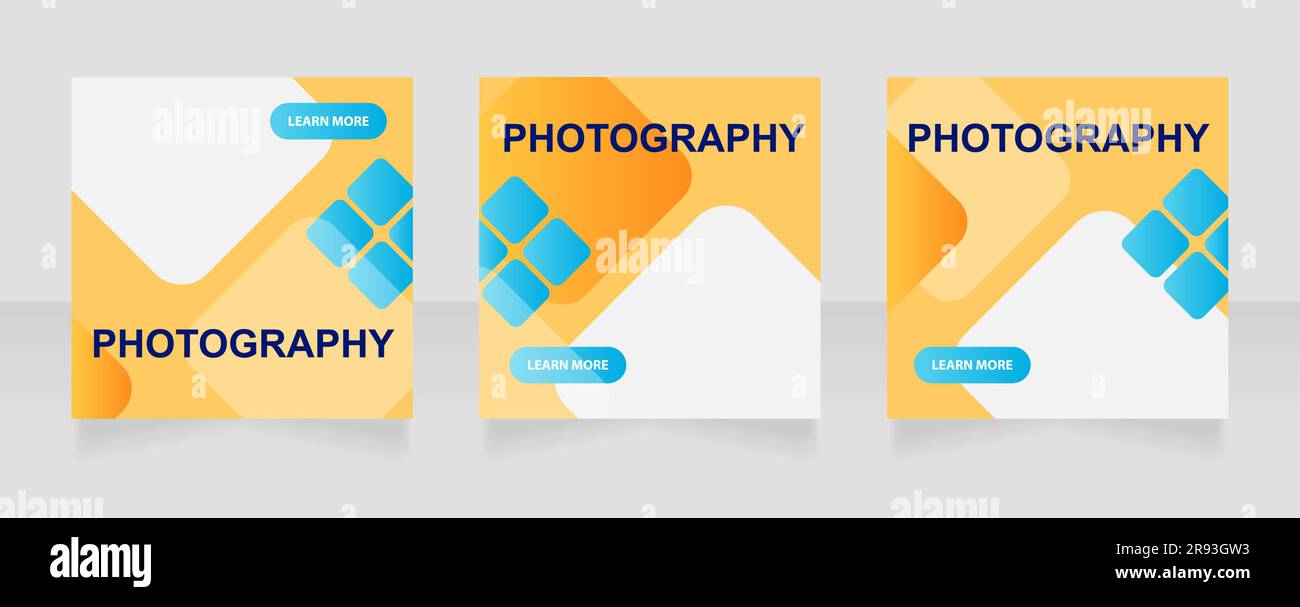 Photography art exhibition web banner design template Stock Vector ...