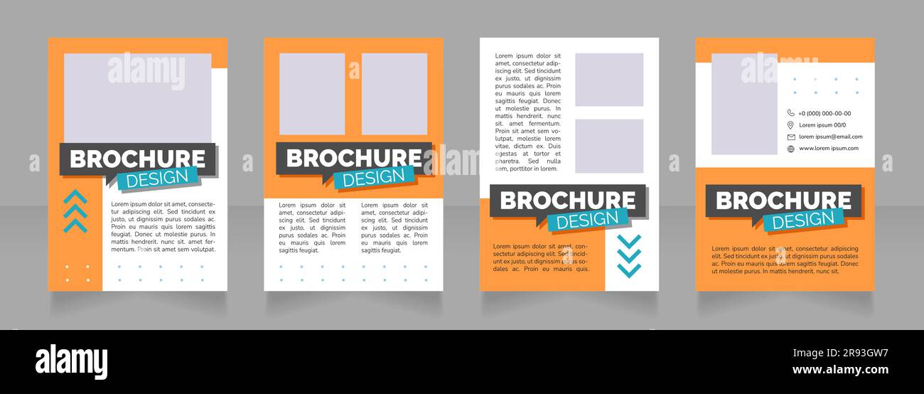 Skills for successful job interview blank brochure design Stock Vector ...