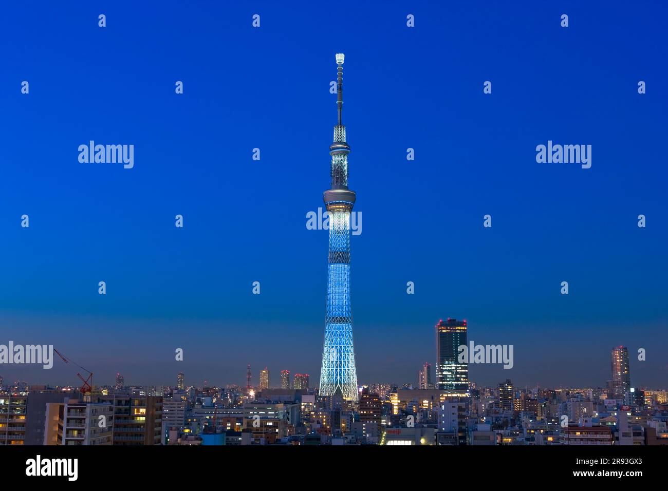 Night view of Tokyo Sky Tree Stock Photo - Alamy