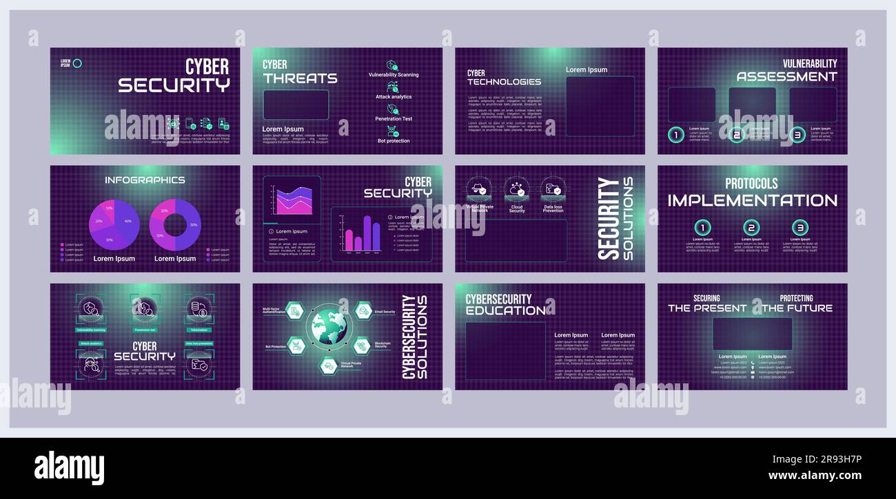 Cyber security presentation templates set Stock Vector Image & Art - Alamy Cyber security presentation templates set Stock Vector Image & Art - Alamy