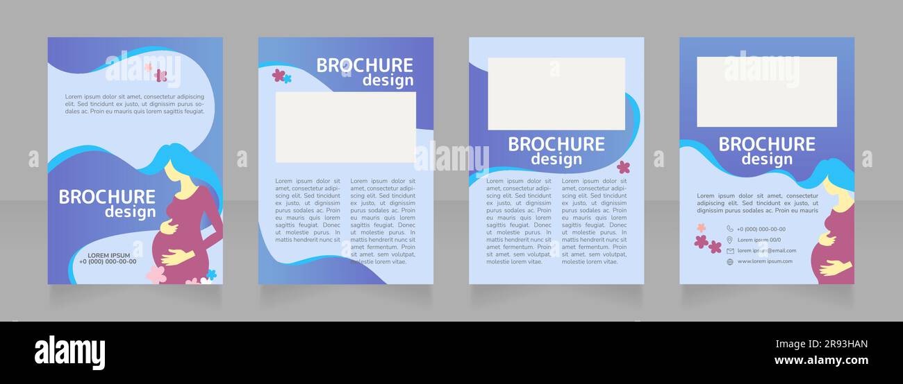 Healthy maternity blank brochure design Stock Vector Image & Art - Alamy