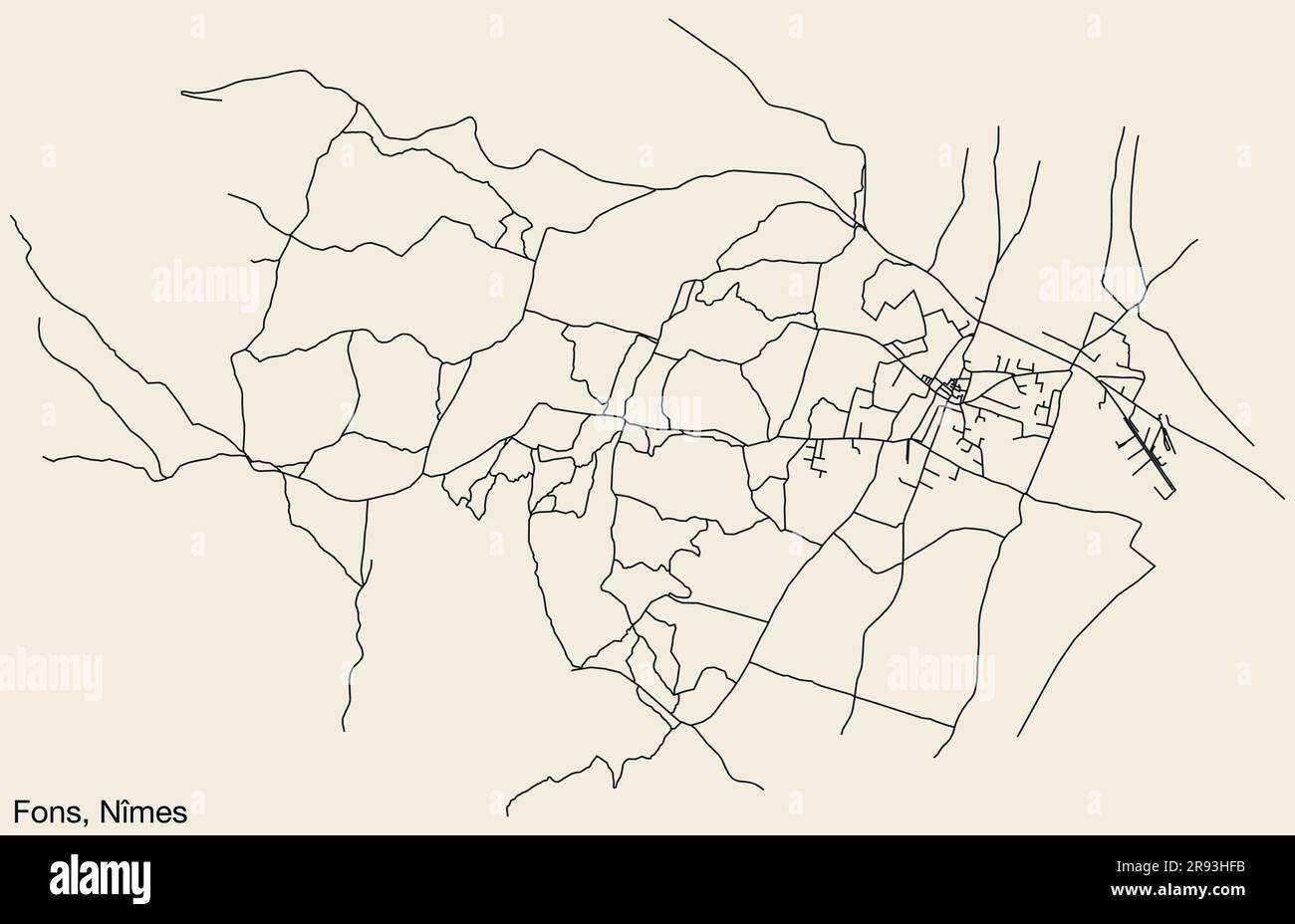 The road to nimes Stock Vector Images - Alamy