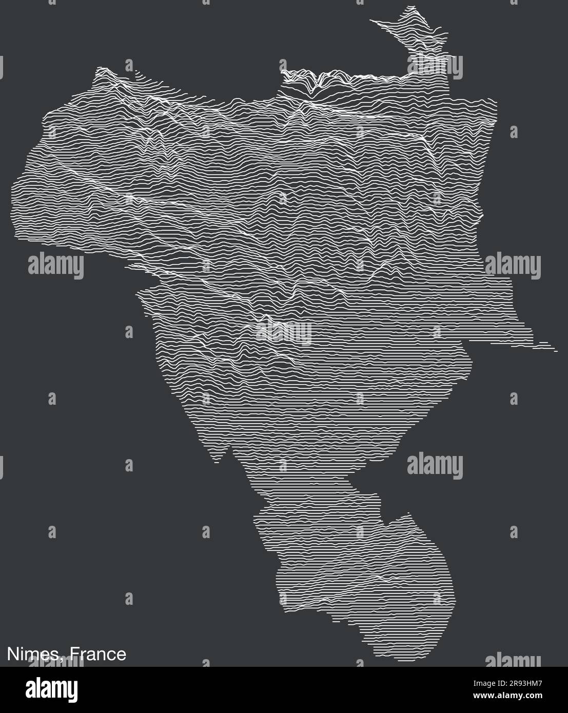 Map nimes france Stock Vector Images - Alamy