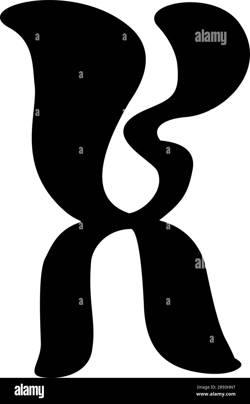 Display liquid vector letter X alphabet. capital letter Element for ...